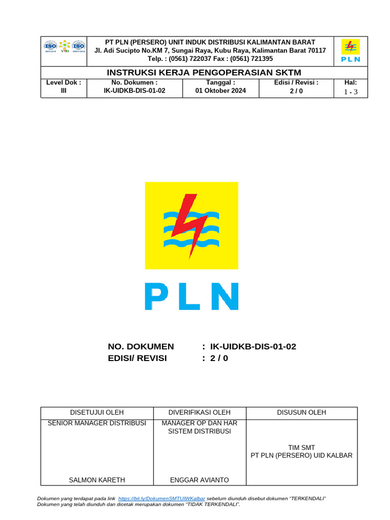 Pengoperasian SKTM | PDF