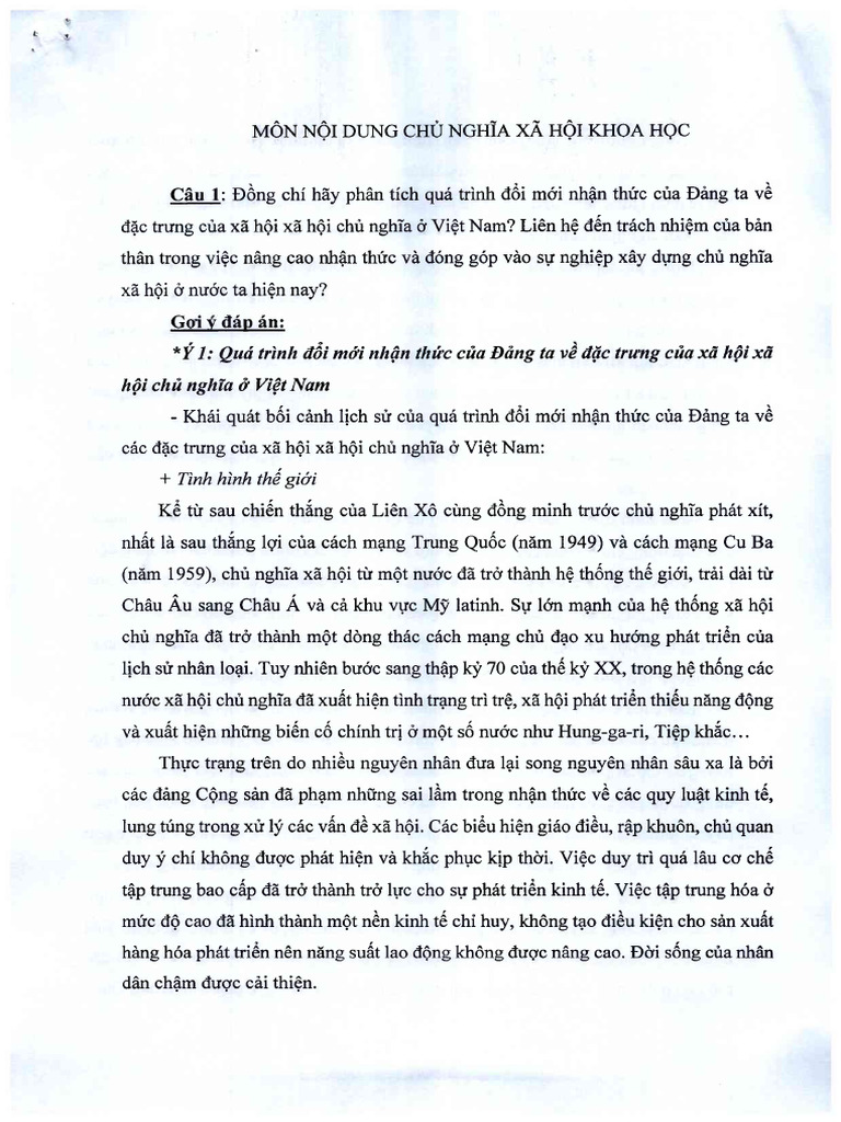 Mon Chu Nghia Xa Hoi Khoa Hoc | PDF