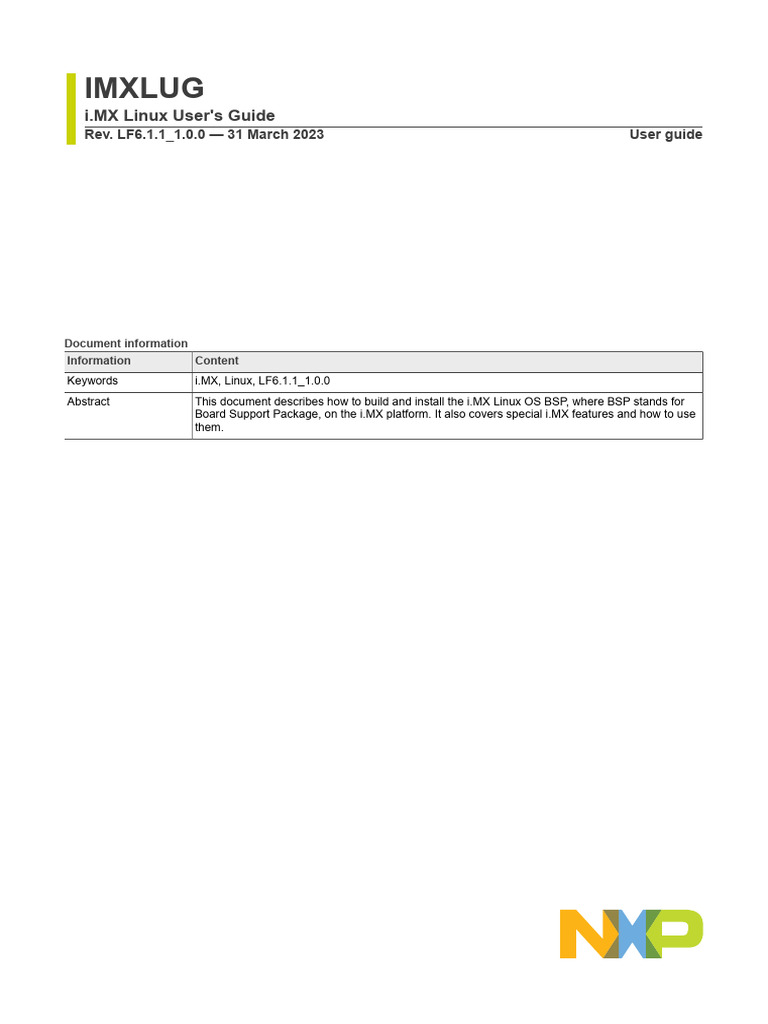 Imx Linux Users Guide | PDF | Booting | Operating System Technology
