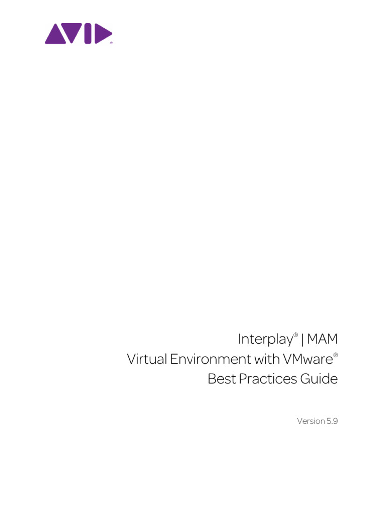InterplayMAM 59 Virtualization Best Practices | PDF | Virtual Machine | Computing