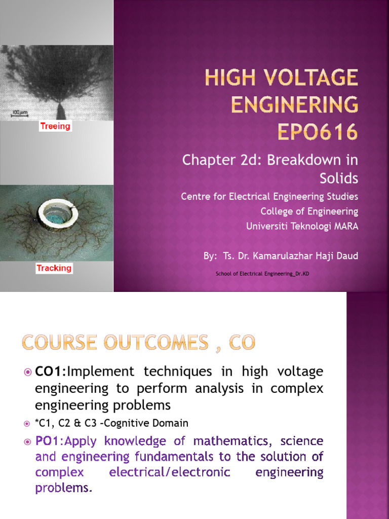 Chapter2d EPO616 Breakdown in Solids | PDF | Electrical Engineering ...