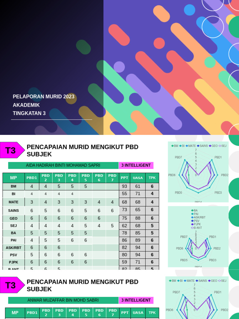 Pelaporan Individu PBD Ting 3 (Intelligent) | PDF