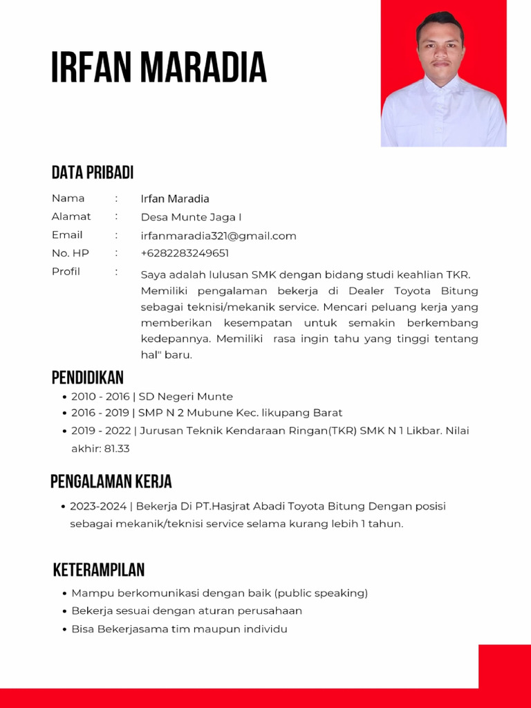 Irfan Maradia CV | PDF