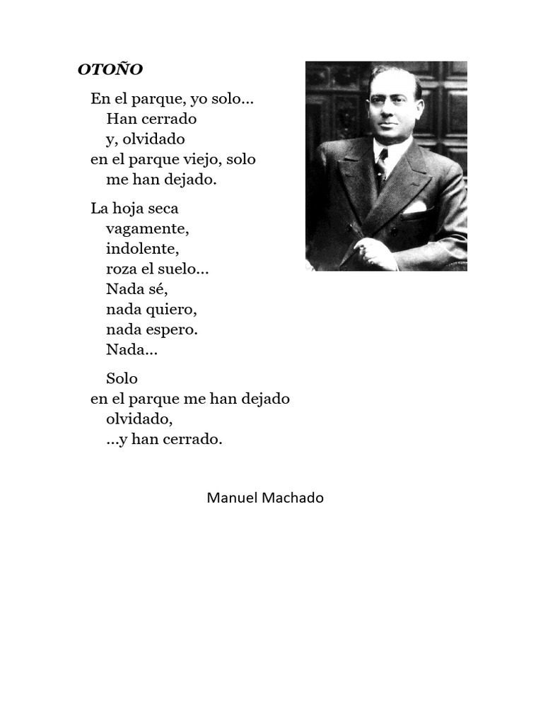 Manuel MACHADO - Otoño, Adelfos | PDF | Poesía | Ficción general
