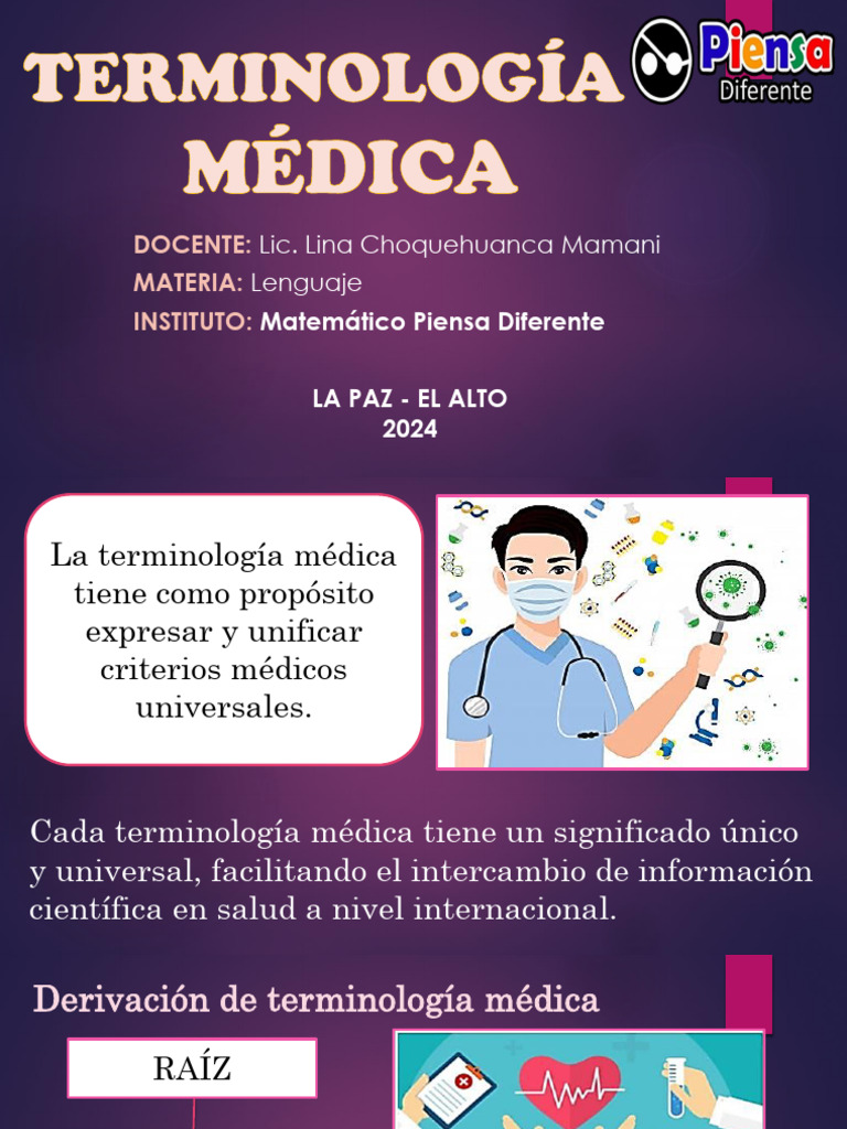 Guía de Terminología Médica 2024 | PDF | Especialidades Medicas ...