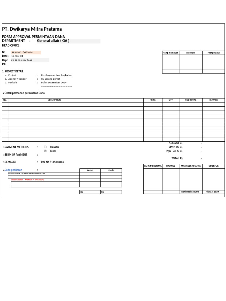 RRevisi-Form Cab - PPD - PPA - PPR | PDF