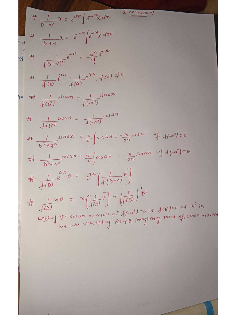 Ode Inverse Operator Formulas Pdf