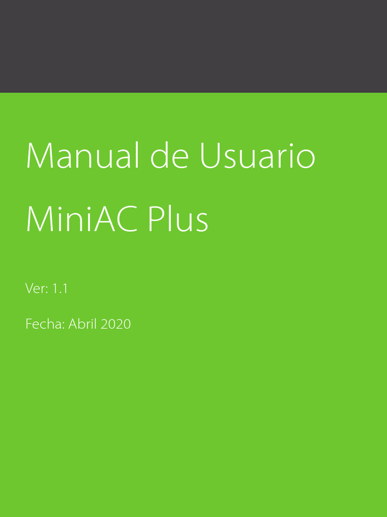 Manual - de - Usuario MiniAC Manual Usuario Control de Acceso 1 | PDF | Contraseña | Autenticación