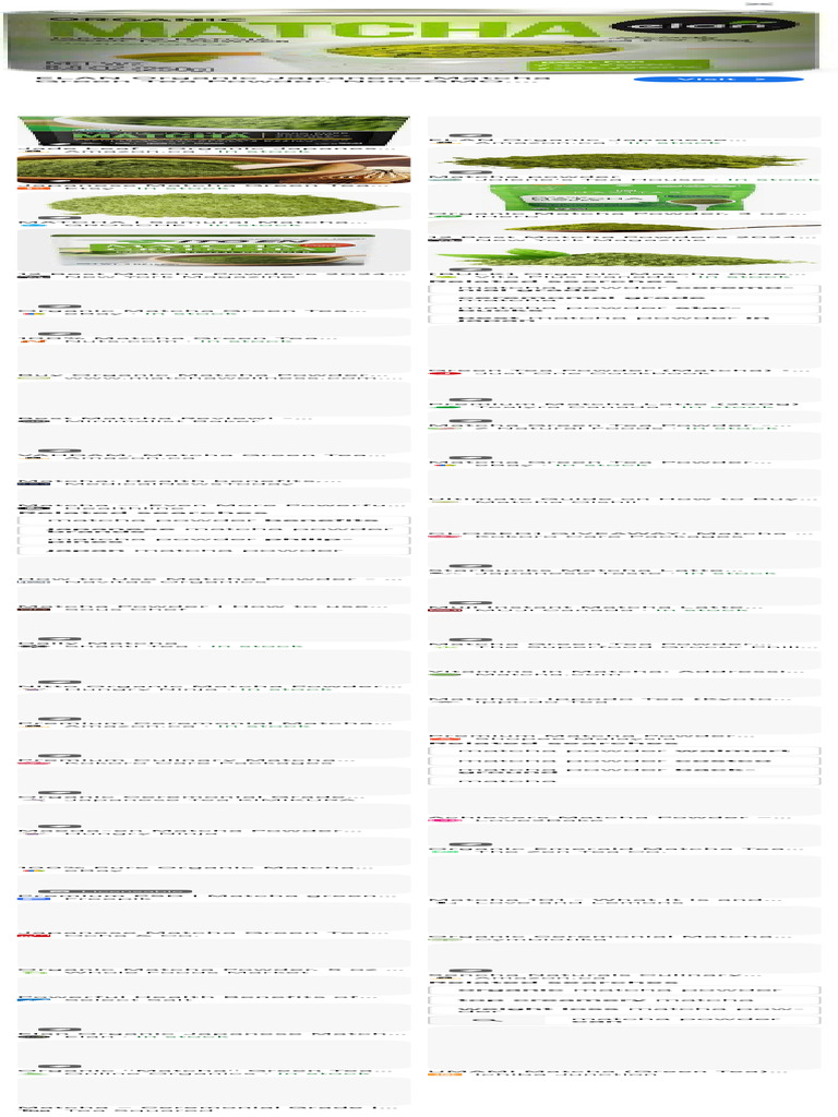 Matcha Powder - Google Search | PDF | Green Tea | Hot Drinks