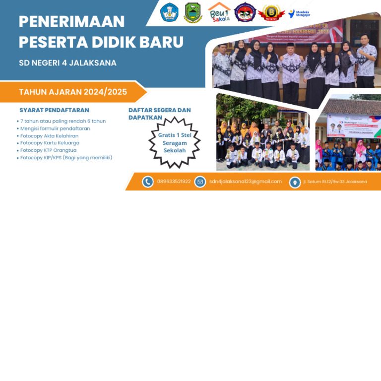 Biru Putih Oren Profesional Konsep Penerimaan Peserta Didik Baru ...