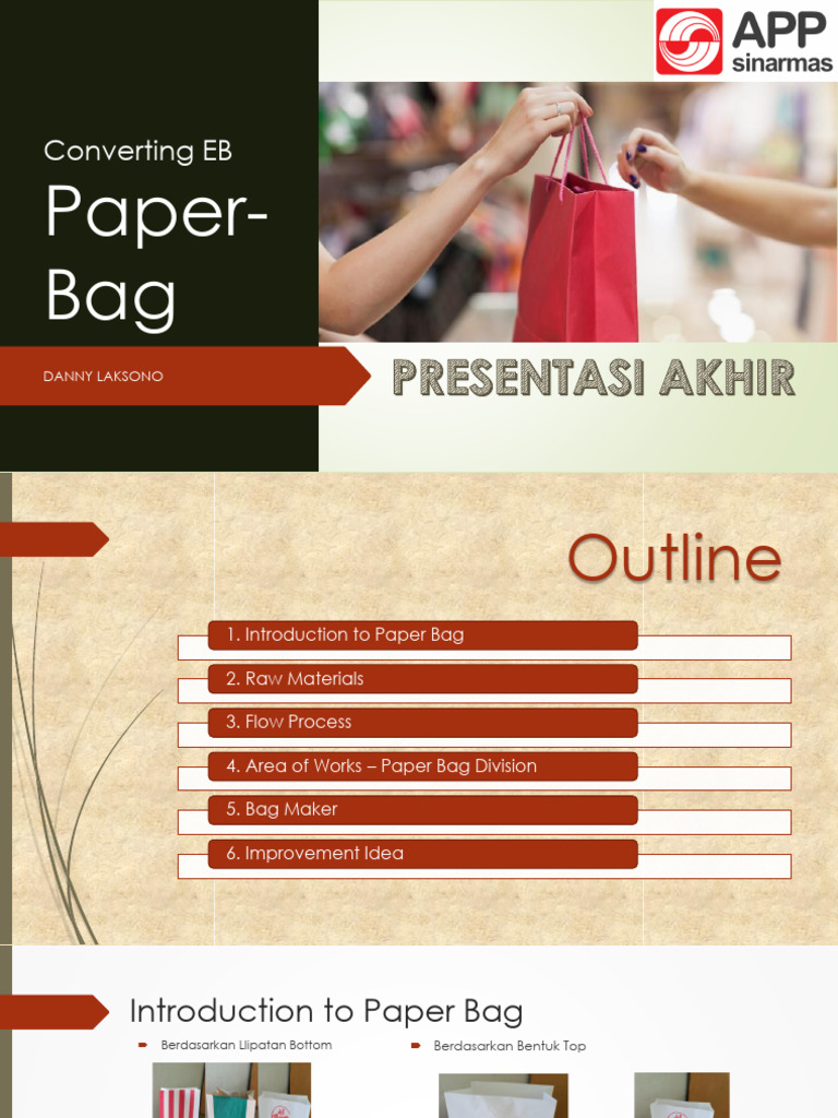 (100% FIX) Paper Bag Presentation | PDF | Paper | Industrial Processes