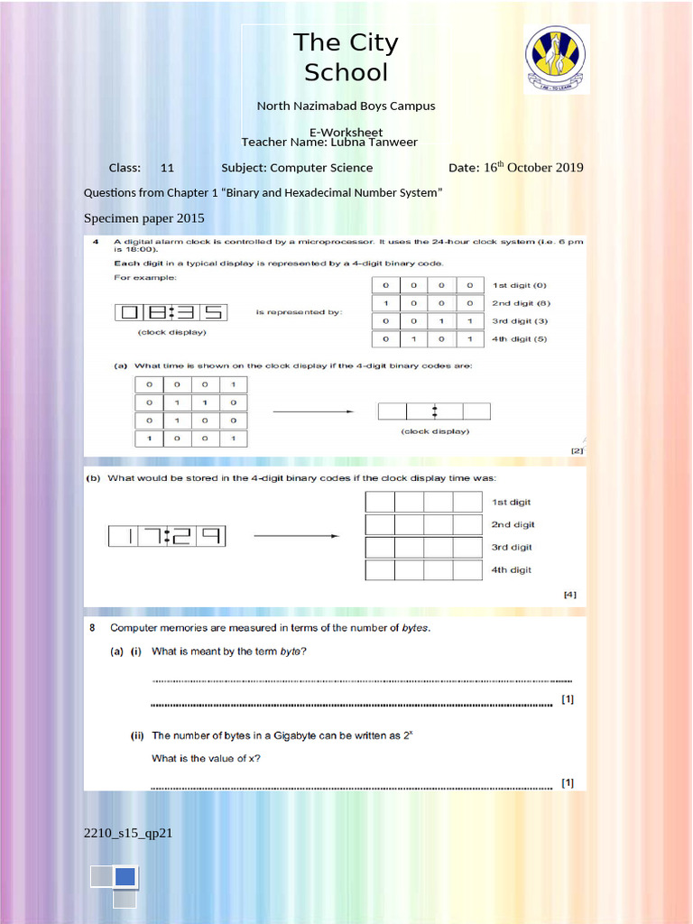 Chapter1 All Past Paper Questions | PDF | Mathematics | Arithmetic