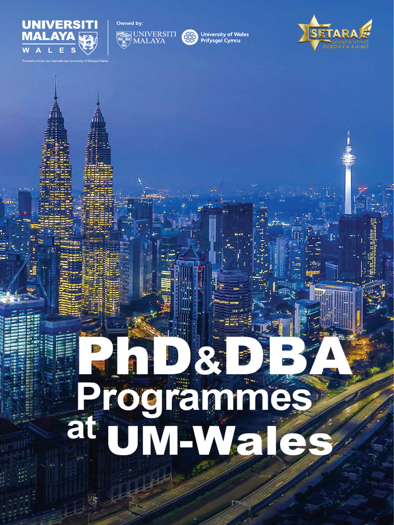 PhD & DBA Programs at UM-Wales | PDF | Thesis | Academic Degree