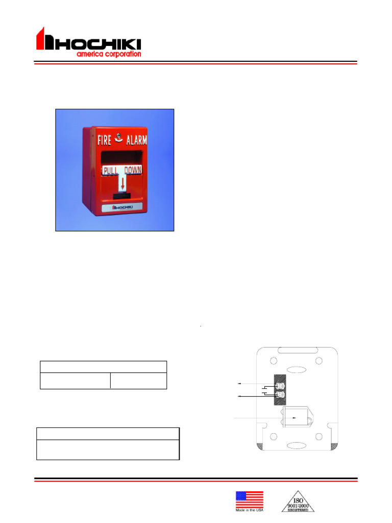 Catalogue Nút Nhấn Hochiki | PDF | Equipment | Manufactured Goods
