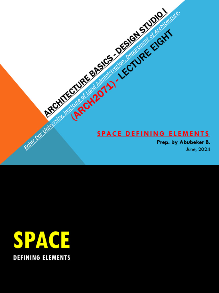 Space Defining Elements | PDF | Space | Force