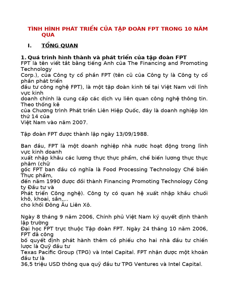 Bài tập Triết học Mác-Lênin (Tập đoàn FPT) | PDF