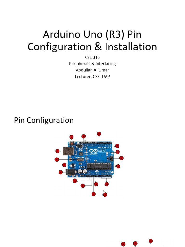 5arduino Uno (R3) Pin Config and Installation | PDF | Arduino ...