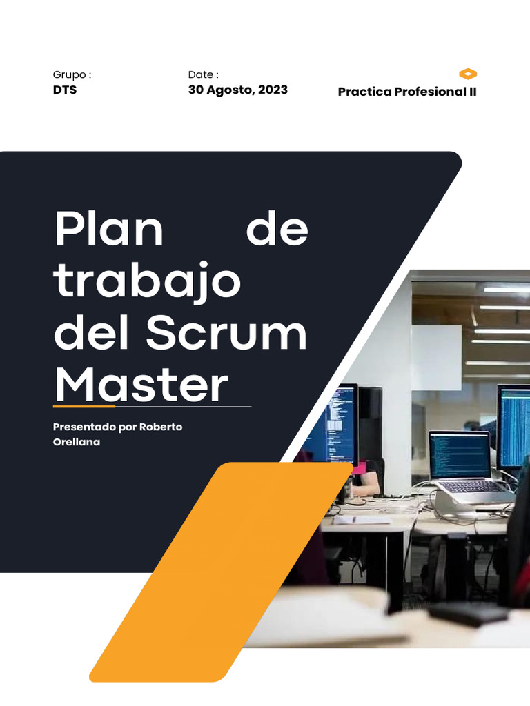 Plan de Trabajo del Scrum Master | PDF | Scrum (desarrollo de software)