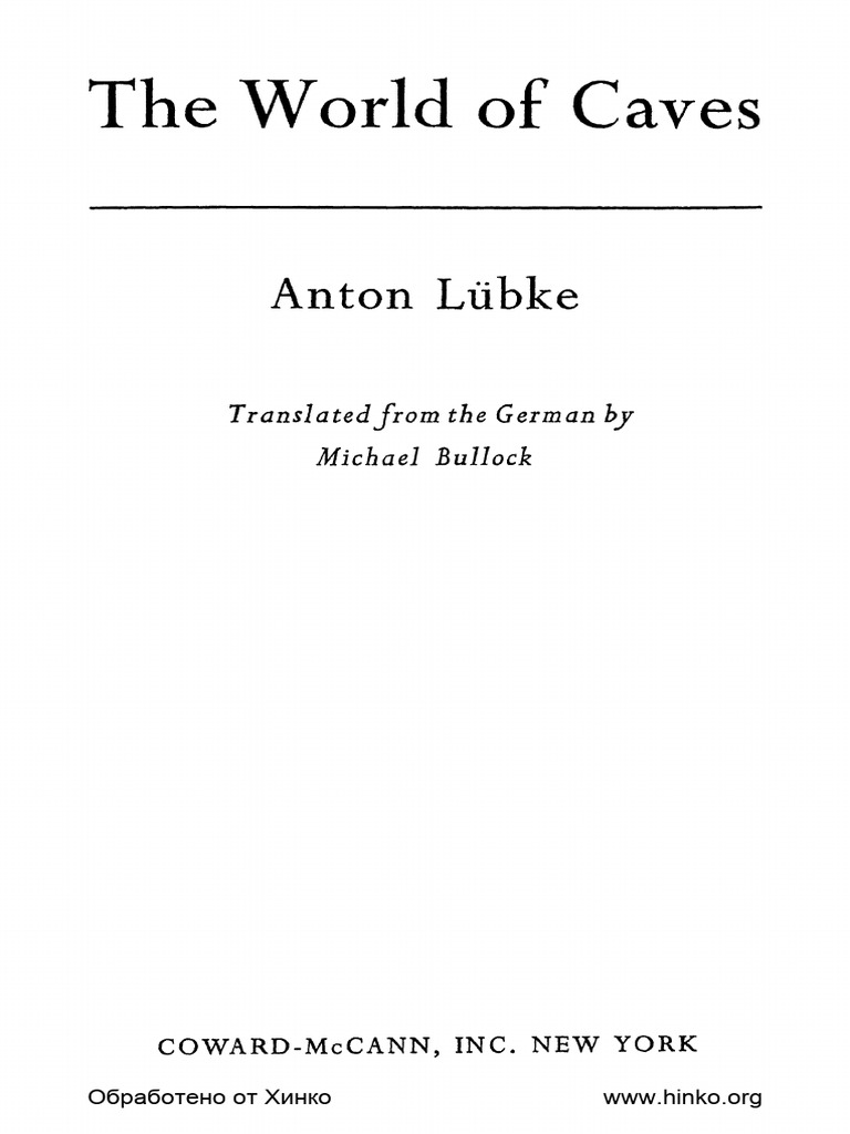 The World of Caves | PDF