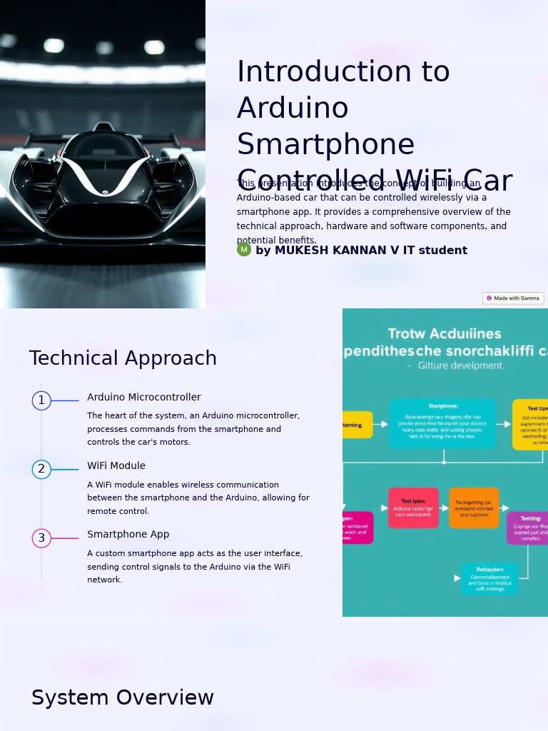 Introduction To Arduino Smartphone Controlled WiFi Car | PDF | Art | Computers