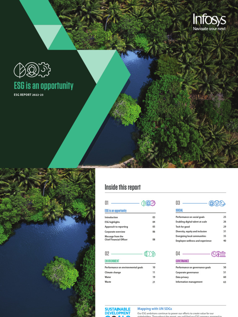 Infosys Esg Report Print Version 2022 23 | PDF | Climate Change ...