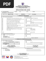CS Form No. 6 Revised 2020 Application For Leave Fillable 2024 TEACHING ...