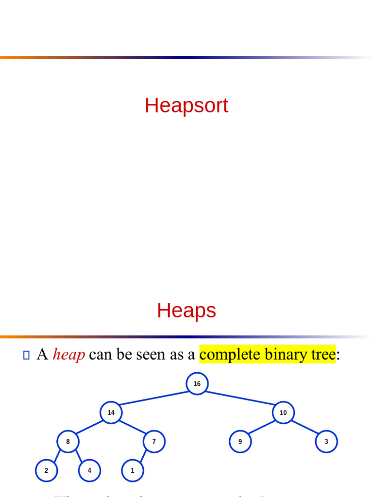 05 Heapsort Pdf Algorithms And Data Structures Theoretical Computer Science