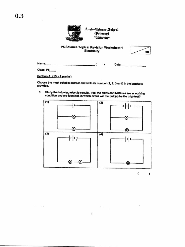 P5 Science 2023 WA1 ACS | PDF