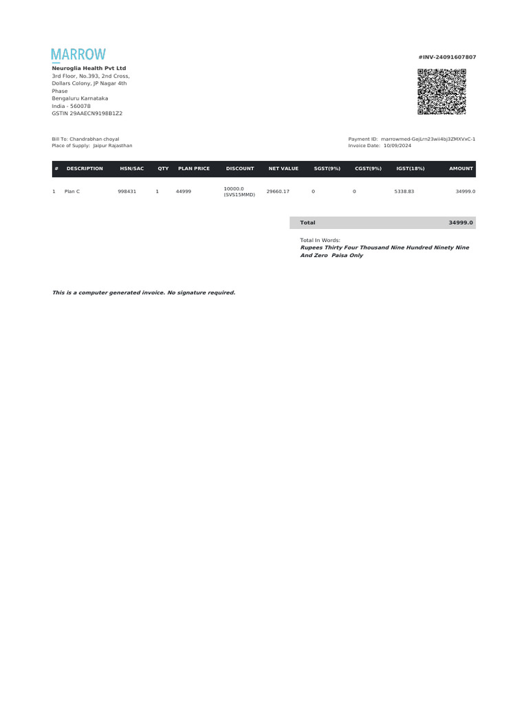 Inv 24091607807 | PDF