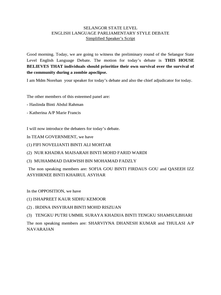 Speaker Script 5.7 | PDF | Meetings | Public Speaking