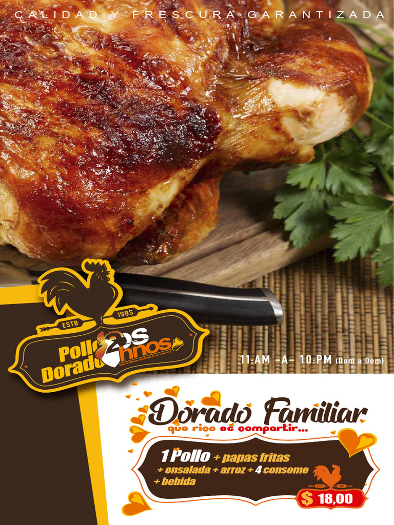 Pollo Menu Web 2022 | PDF | Cocina occidental | Alimentos