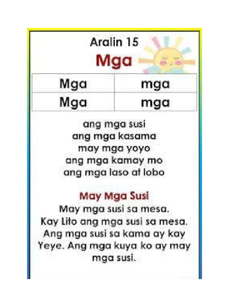 Marungko Reading Materials | PDF