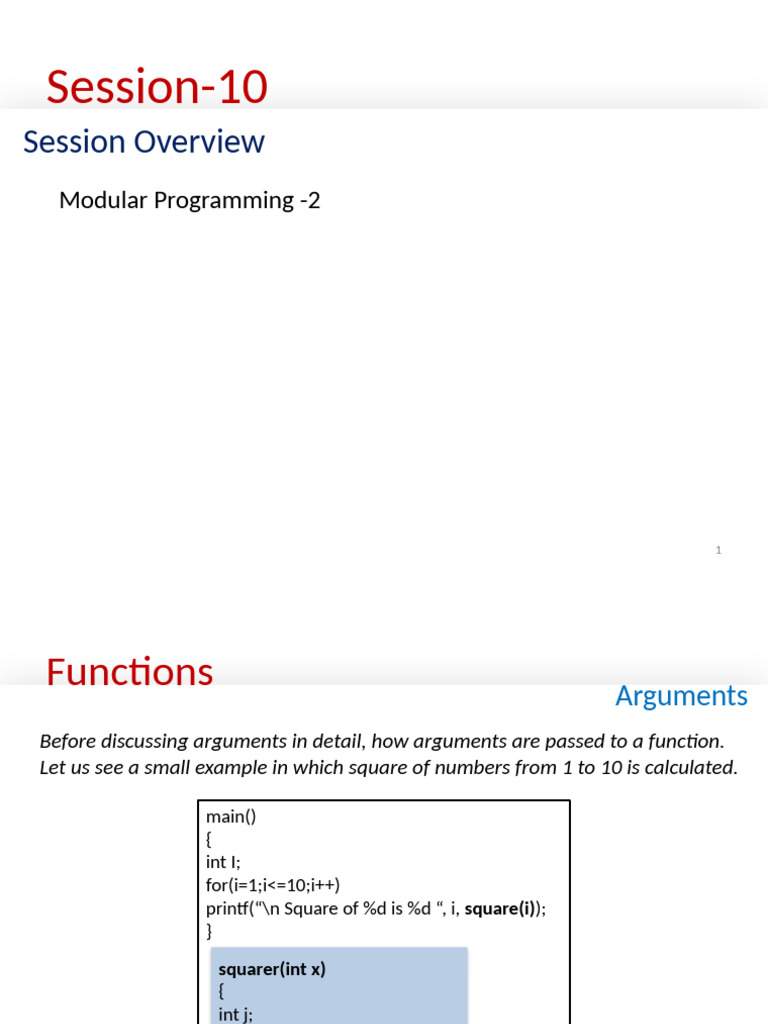 DSA Session 10 | PDF | Parameter (Computer Programming) | Variable (Computer Science)