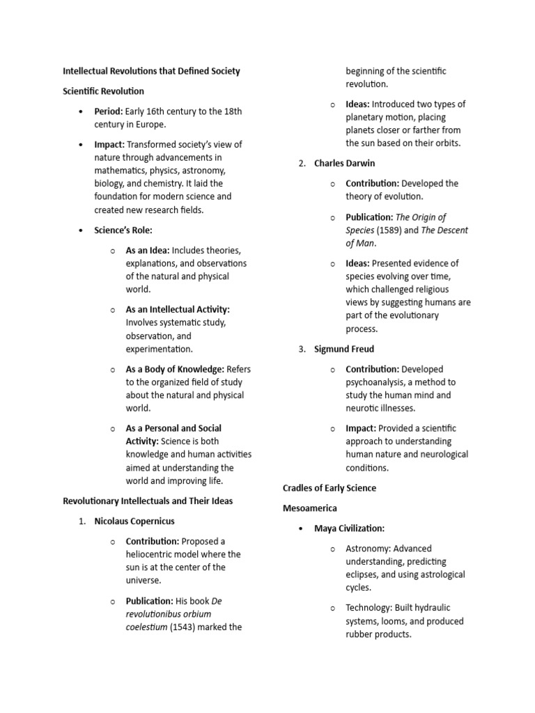 Scientific Revolution & Key Figures | PDF | Science | Observation