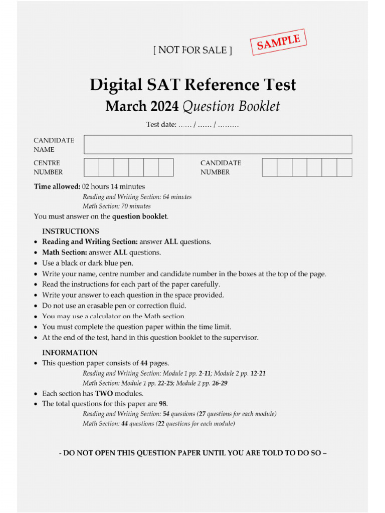 DSAT March Unlocked | PDF