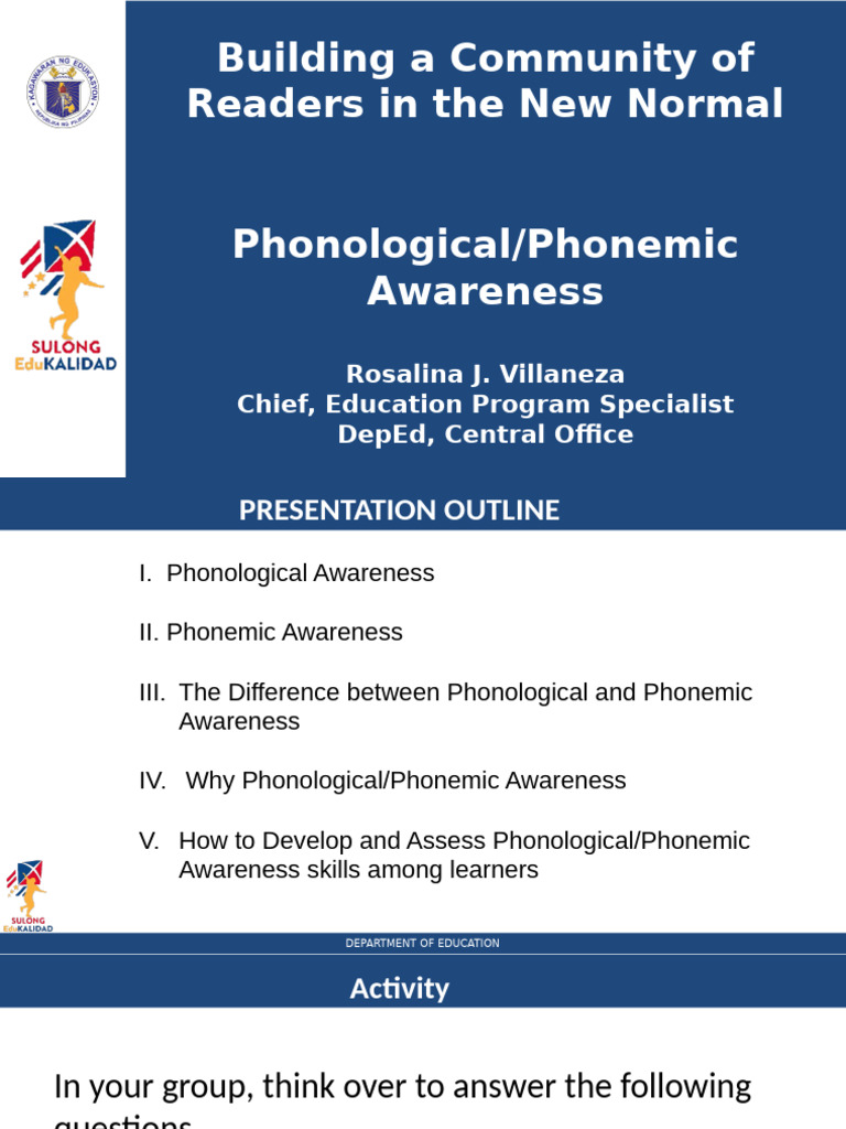 Phonological Phonemic-Awareness | PDF | Learning | Linguistics