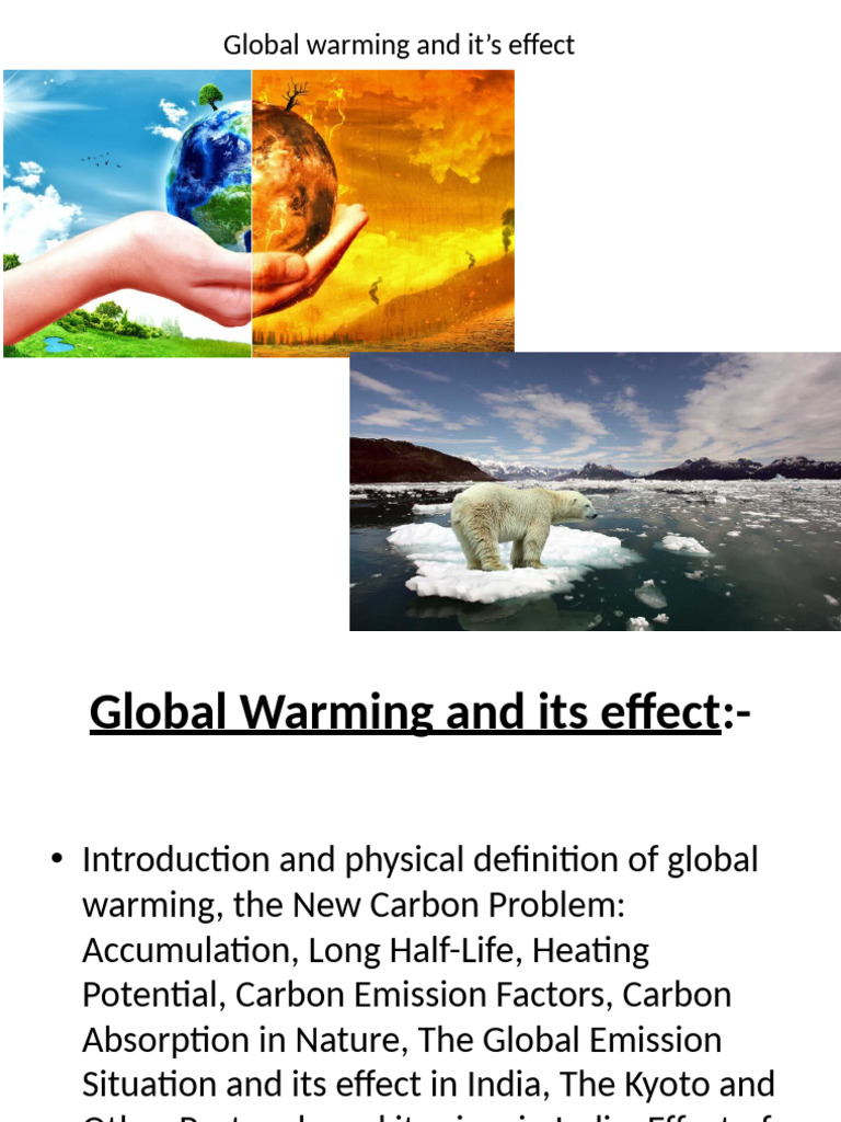 1.global Warming and It's Effect | PDF | Greenhouse Gas | Climate Change