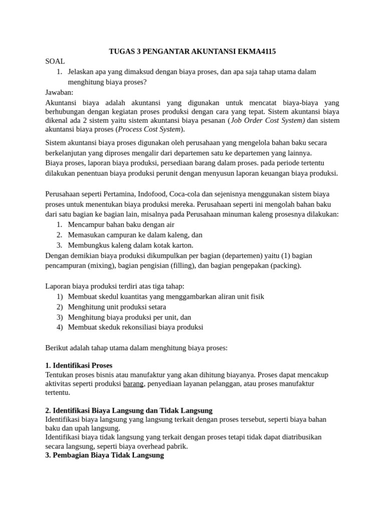 Tugas 3 Pengantar Akuntansi | PDF