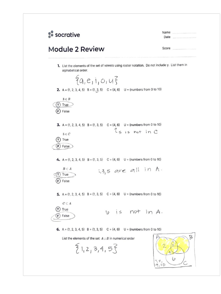 Module 2 Review Solutions | PDF