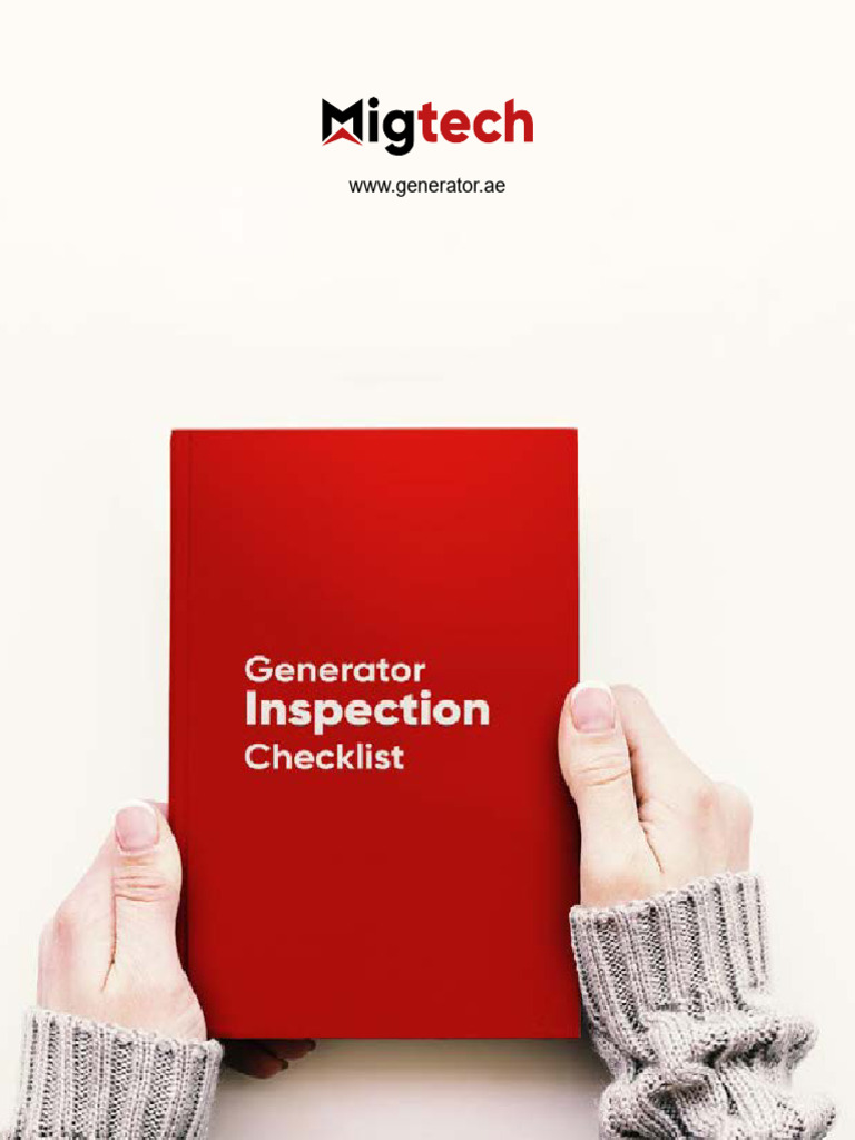 Generator Inspection Checklist | PDF