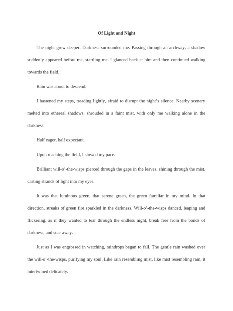 Of Light and Night 3 | PDF