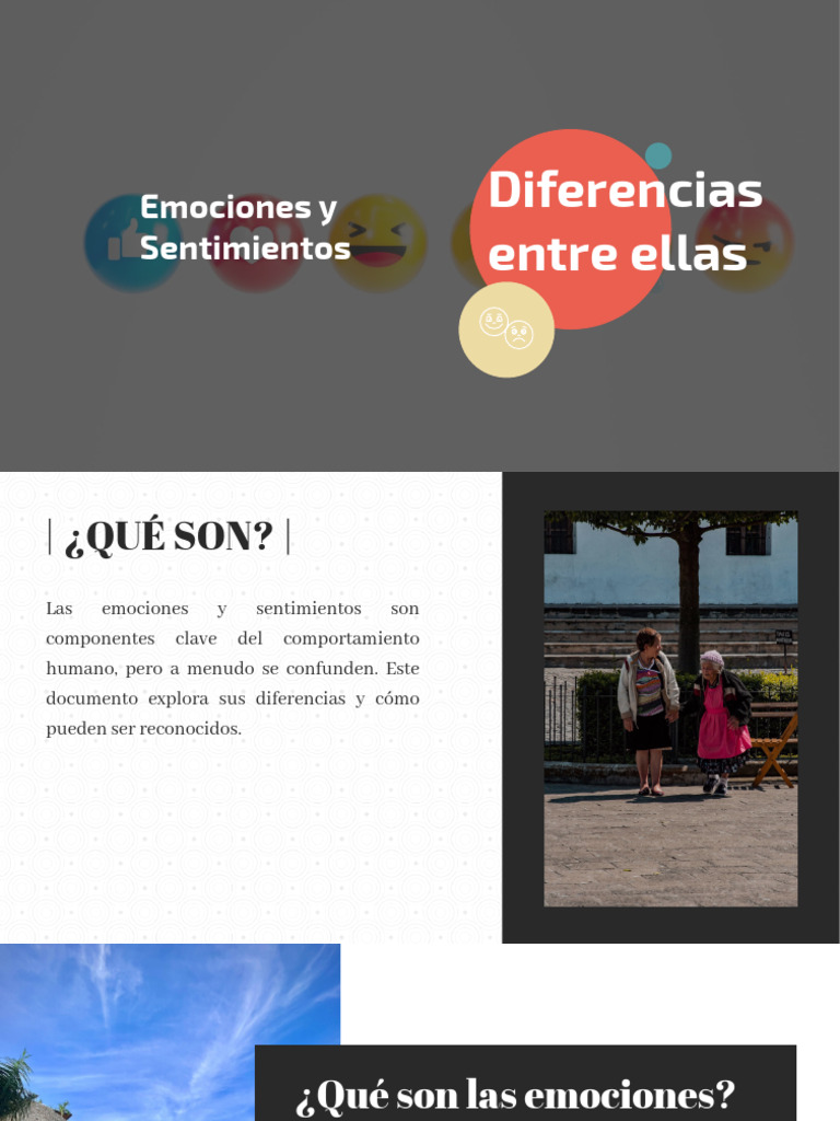 Presentation Diferencias Entre Emociones y Sentimientos | PDF