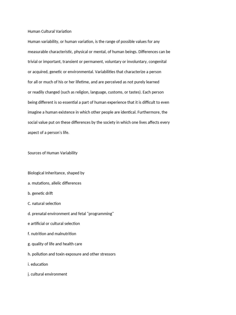 Understanding Human Cultural Variation | PDF | Self-Improvement ...