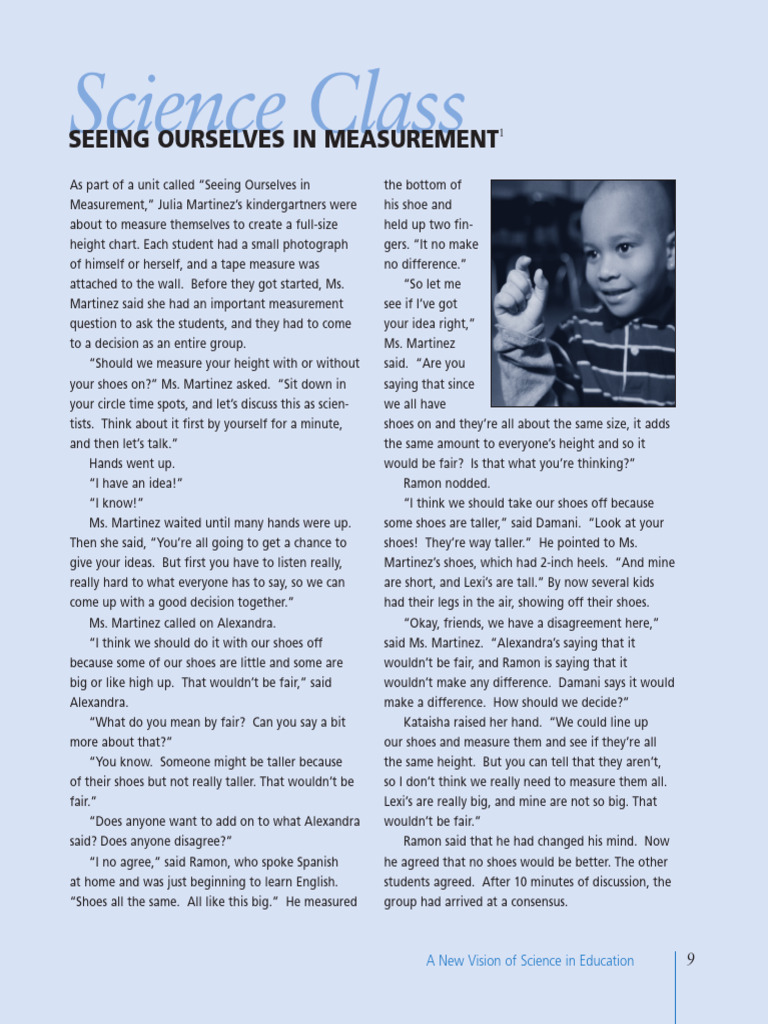 01 - Science Class (Kinder Measurement & 1st Grade Graphing) | PDF ...