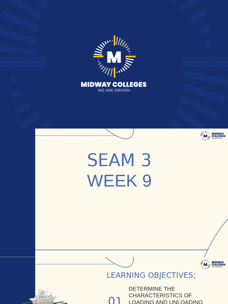 WEEK 9 PPTs Characteristic Loading and Unloading Requirements | PDF ...