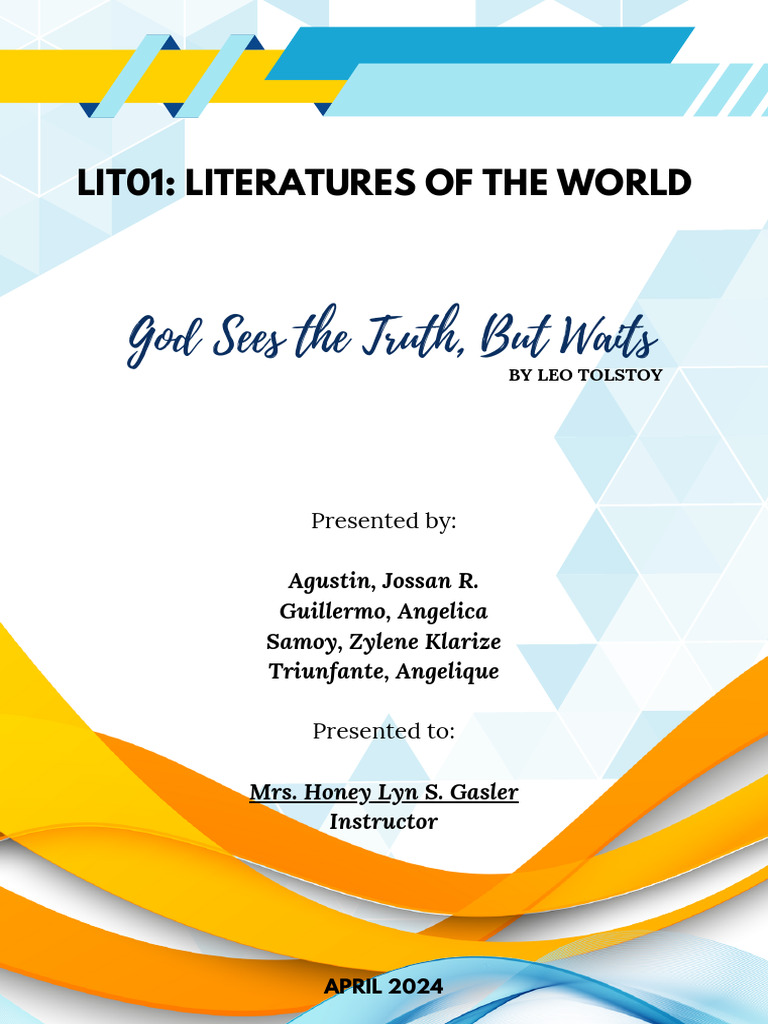 God Sees The Truth, But Waits (Teacher's Copy) | PDF | Narration