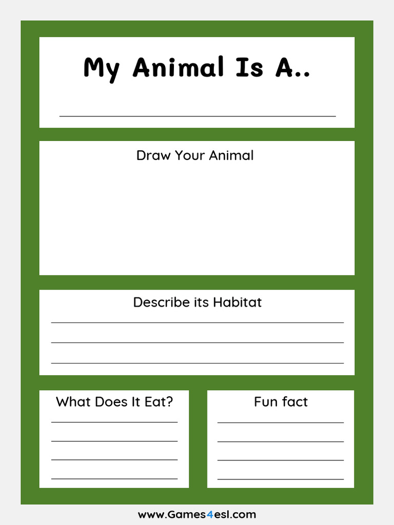 Animal and Habitats Worksheet 4 PDF | PDF