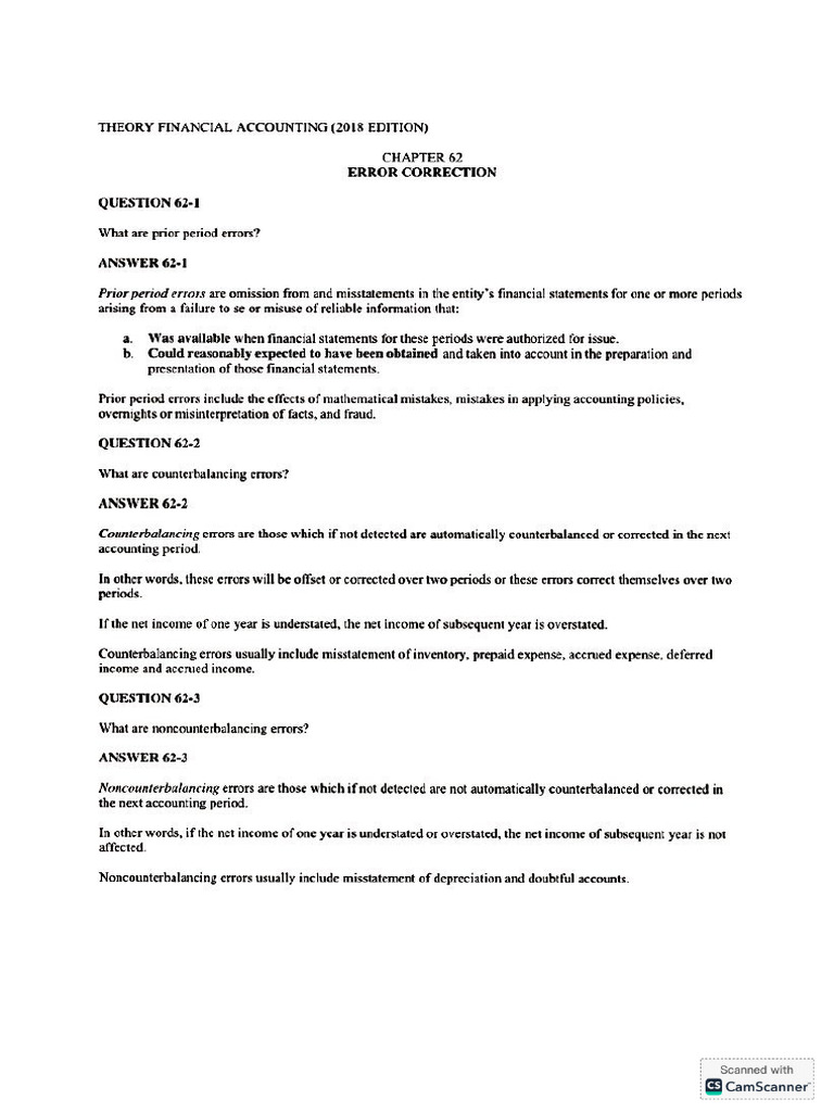 Error Correction | PDF