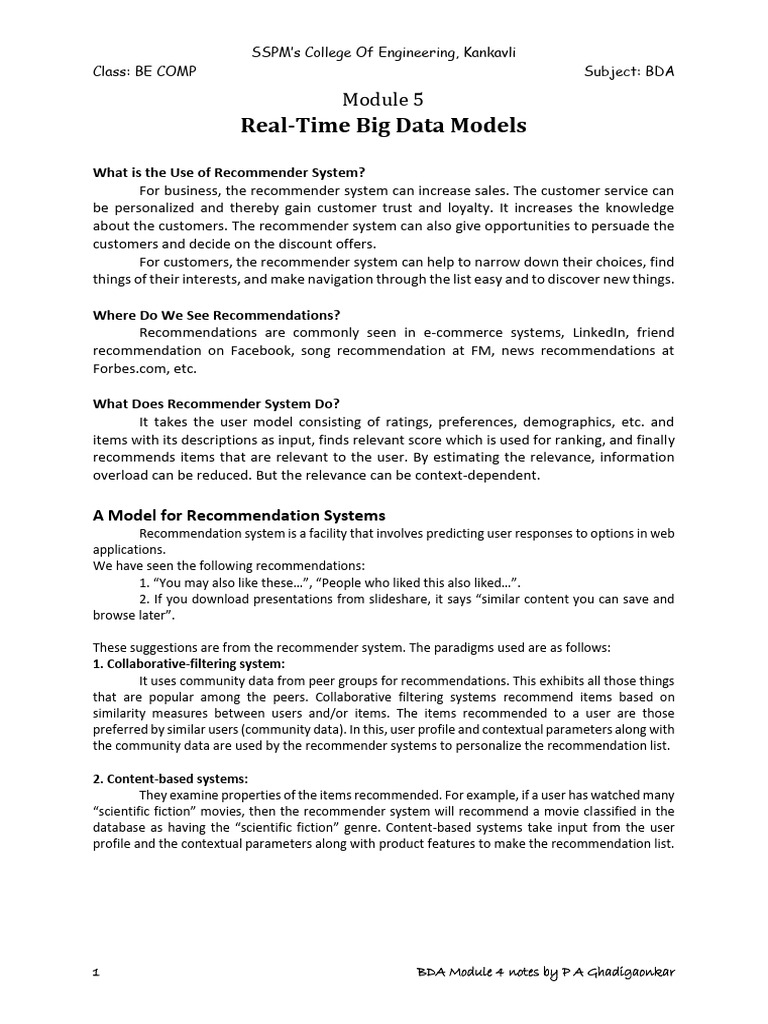 BDA Module 5 COMP | PDF | Social Network | Vertex (Graph Theory)