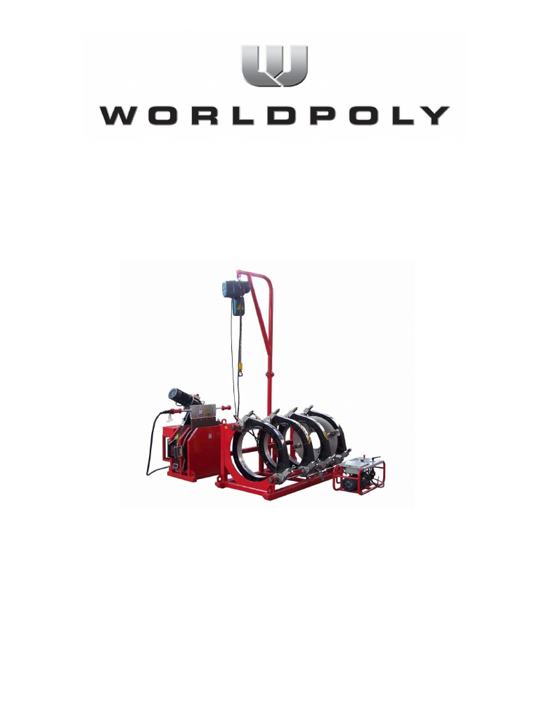 WHD630/315 Butt Fusion Machine Manual | PDF | Pipe (Fluid Conveyance ...